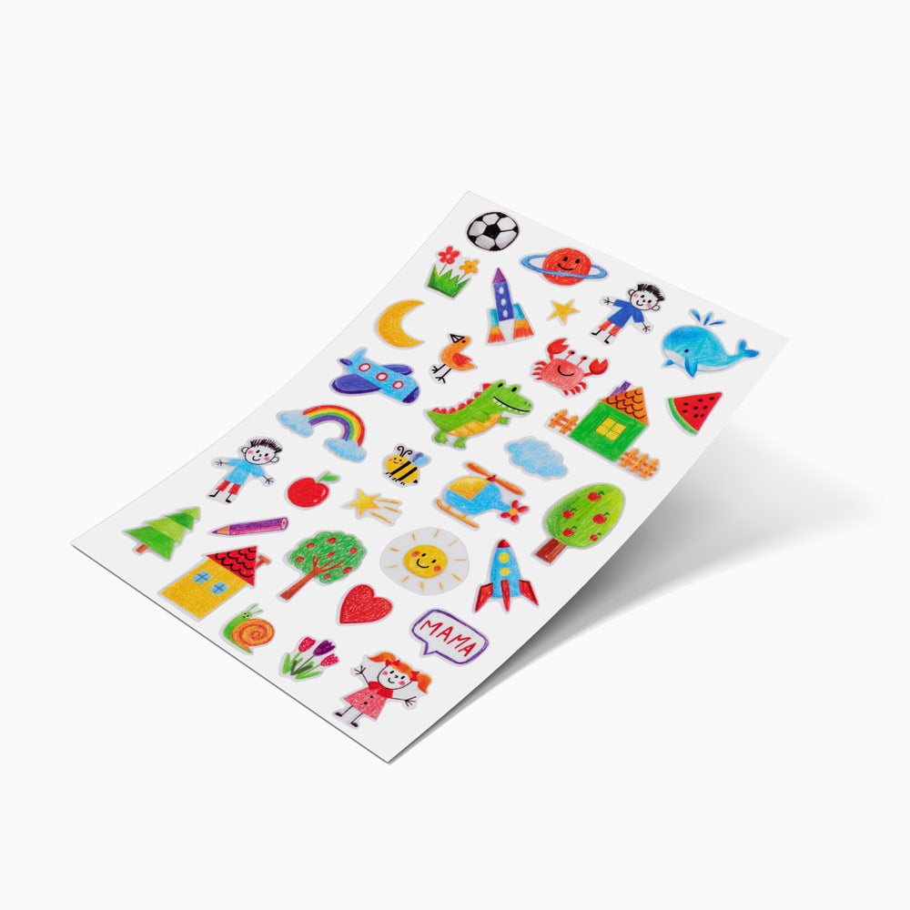 Children's glitter stickers – Oh Yeah! by Partylosophy