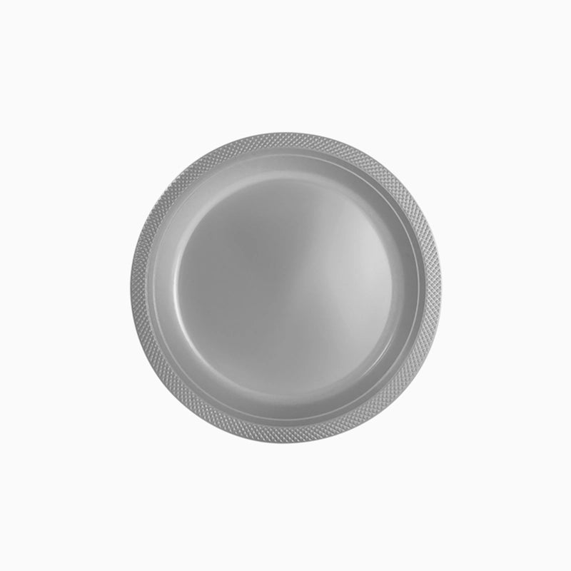 Reusable plastic dish Premium dessert Ø 17 cm silver – Oh Yeah! by ...