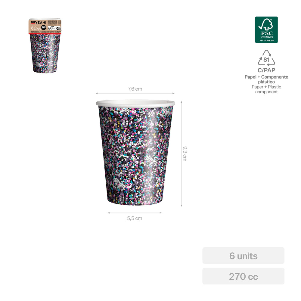 Vaso Cartón Navidad 270 cc Estrellas de Nochevieja – Oh Yeah! by ...