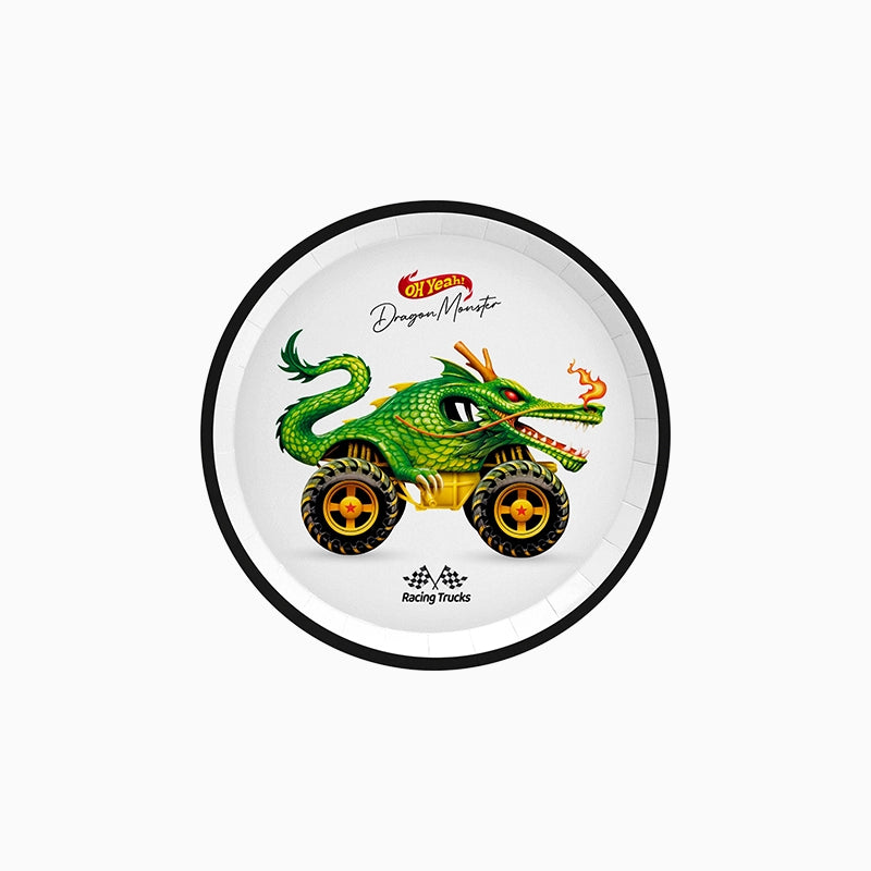 Music Flat Cardboard Plate Ø 23 cm for theme parties – Oh Yeah! by ...