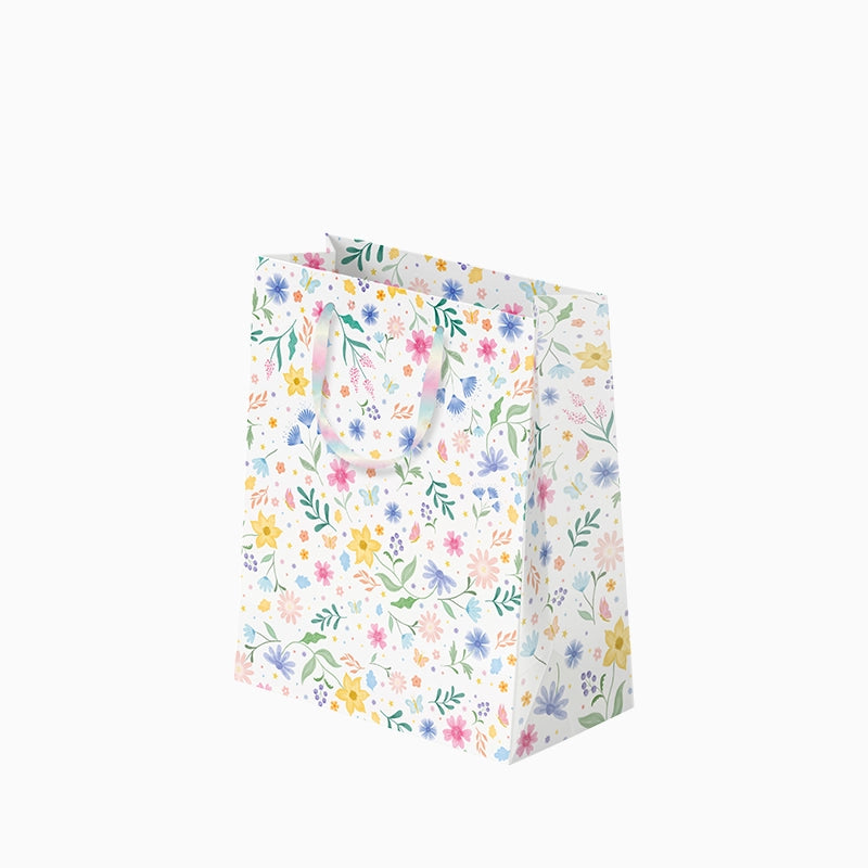 Petit Sachet Cadeau Carton 26 x 10 x 32 cm Fleurs Licornes Magiques - L ...