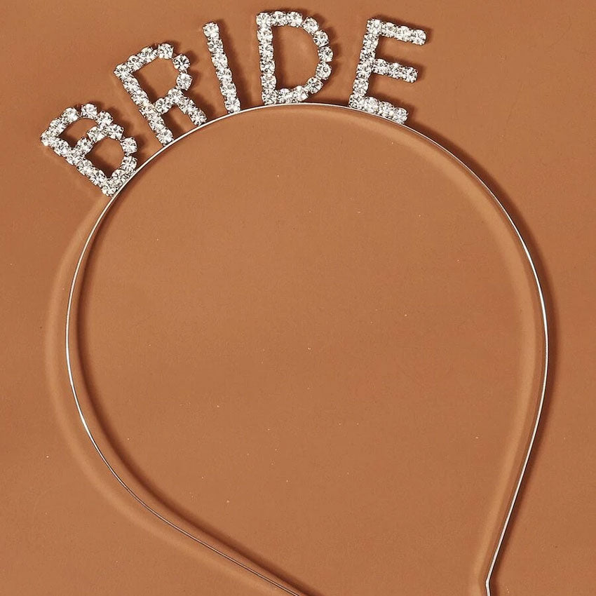 Diadema Novia Metal Brillos 'Bride' para una despedida única – Oh Yeah ...