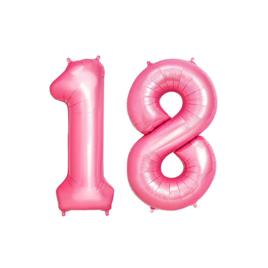 Globo Foil 18 Cumpleaños Rosa Pastel – Oh Yeah! by Partylosophy