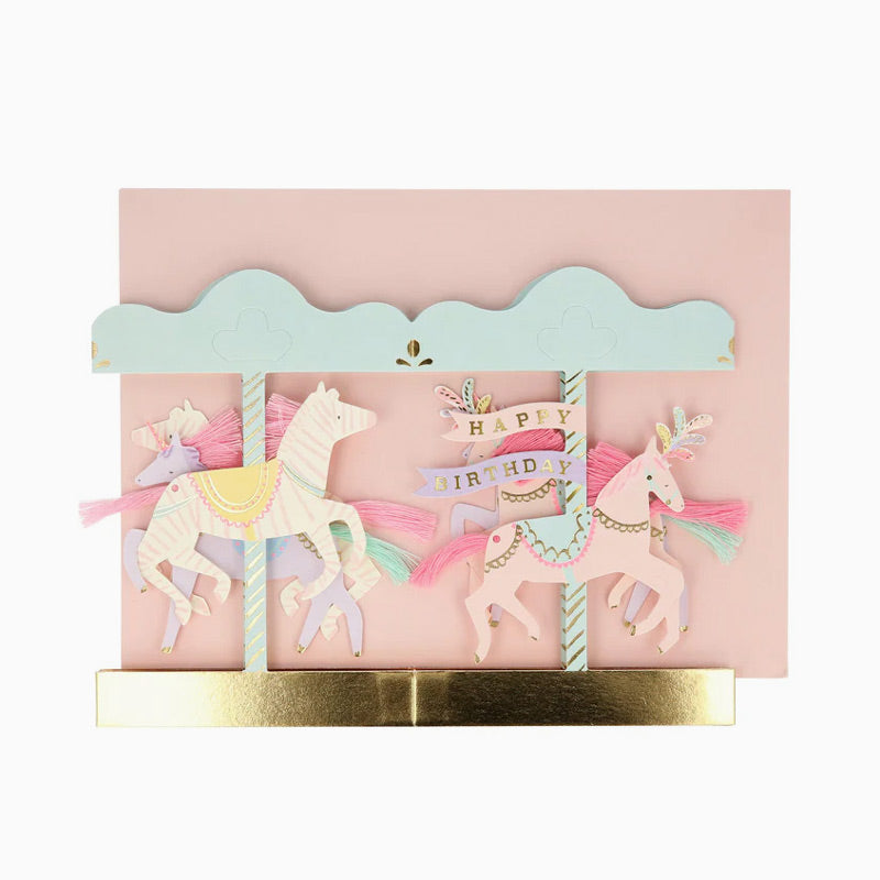 Carte de carrousel 3D – Oh Yeah! by Partylosophy