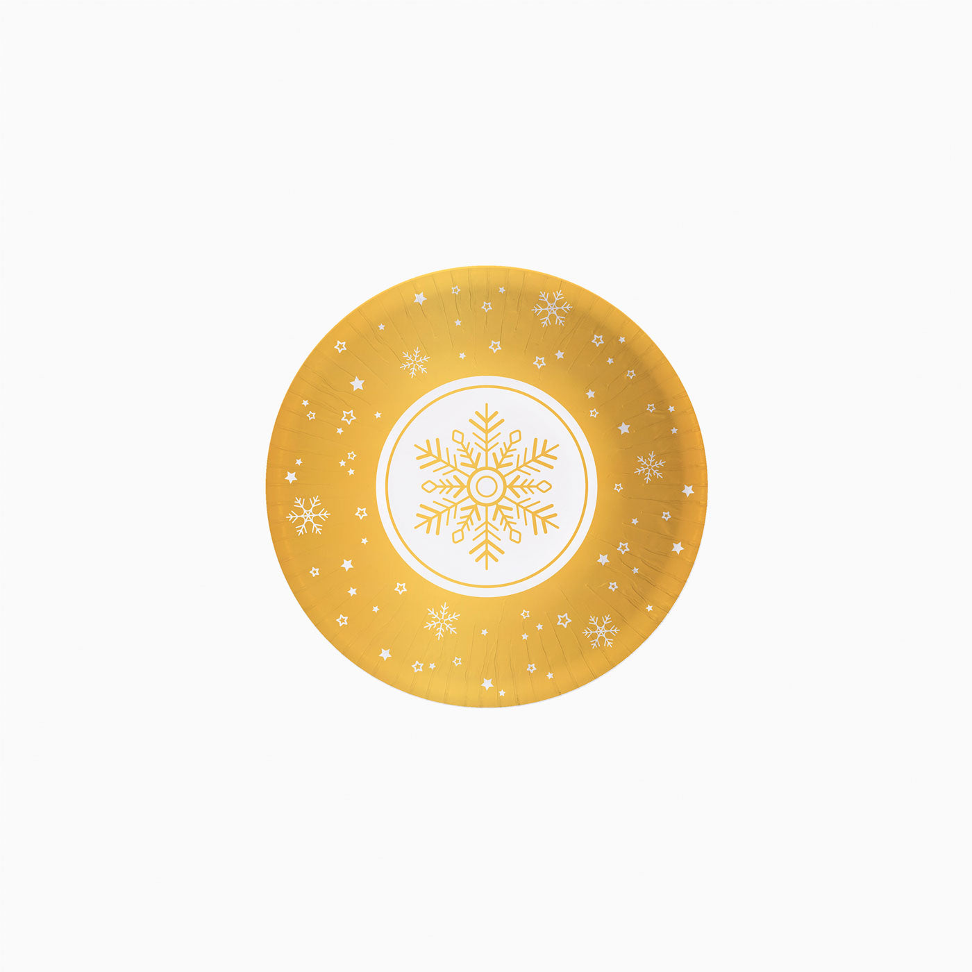 Round Bol Christmas 350 CC Snow White Gold and White - Perfect for your ...