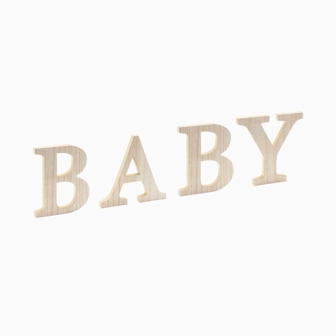 Cartel Grande Madera 'BABY' para decoración de baby shower – Oh Yeah ...