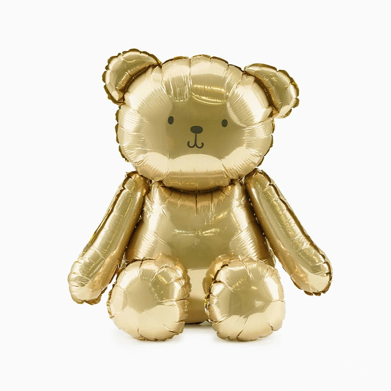 Globo Foil Pie 45 x 53 cm Oso Dorado - Decoración Perfecta – Oh Yeah!
