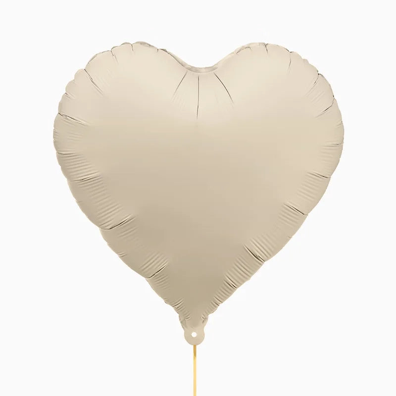 Globo Foil 45 cm Corazón Crema - Elegancia para tu celebración – Oh ...