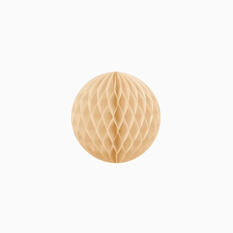 Bola Honeycomb Papel Ø 10 cm Crema Claro Pastel - Decoración ideal para ...