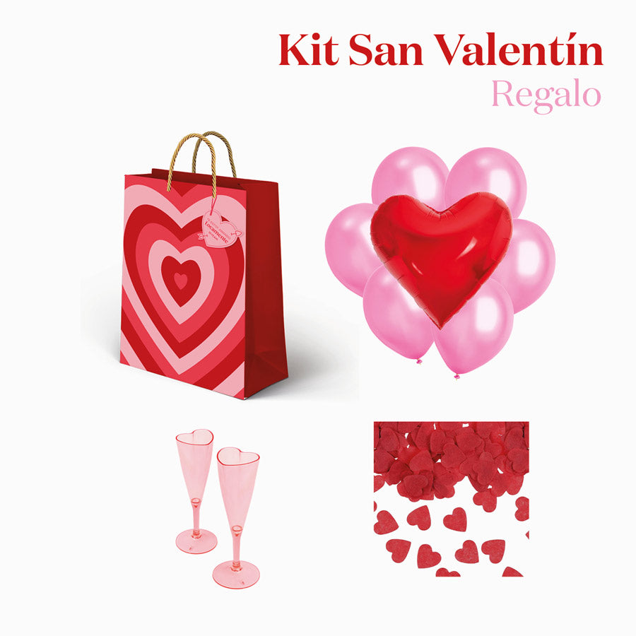 Kit Regalo Bolsa San Valentín Corazones - Sorprende a tu ser querido ...
