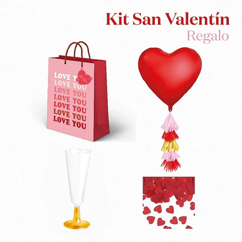 Kit Regalo Bolsa San Valentín "Love You" para una celebración especial ...