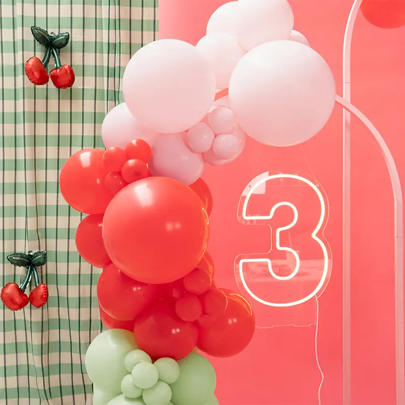 Globo Látex 43 cm Rojo Pastel – Oh Yeah! by Partylosophy