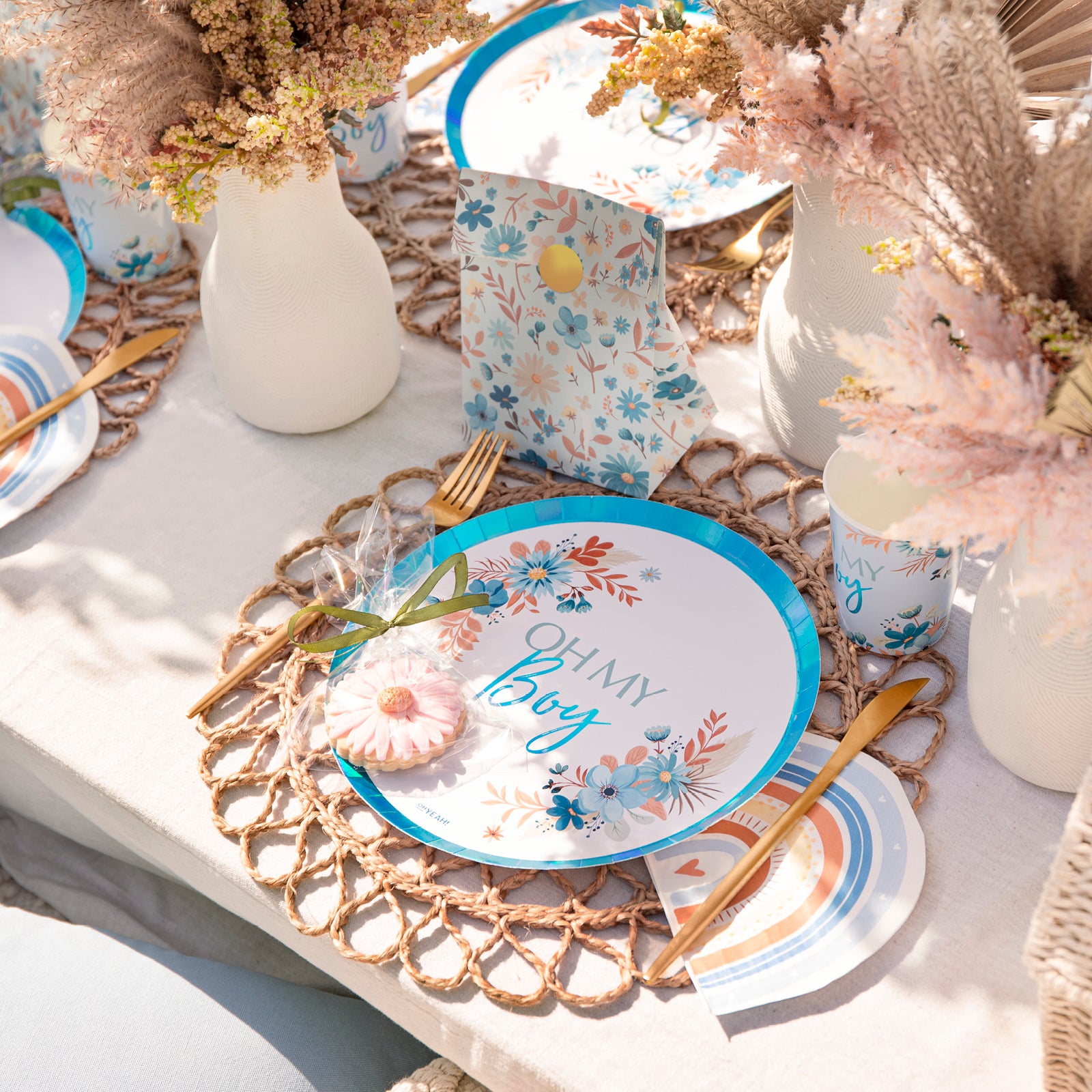 Vaso Oh My Boy Azul Pastel – Oh Yeah! by Partylosophy