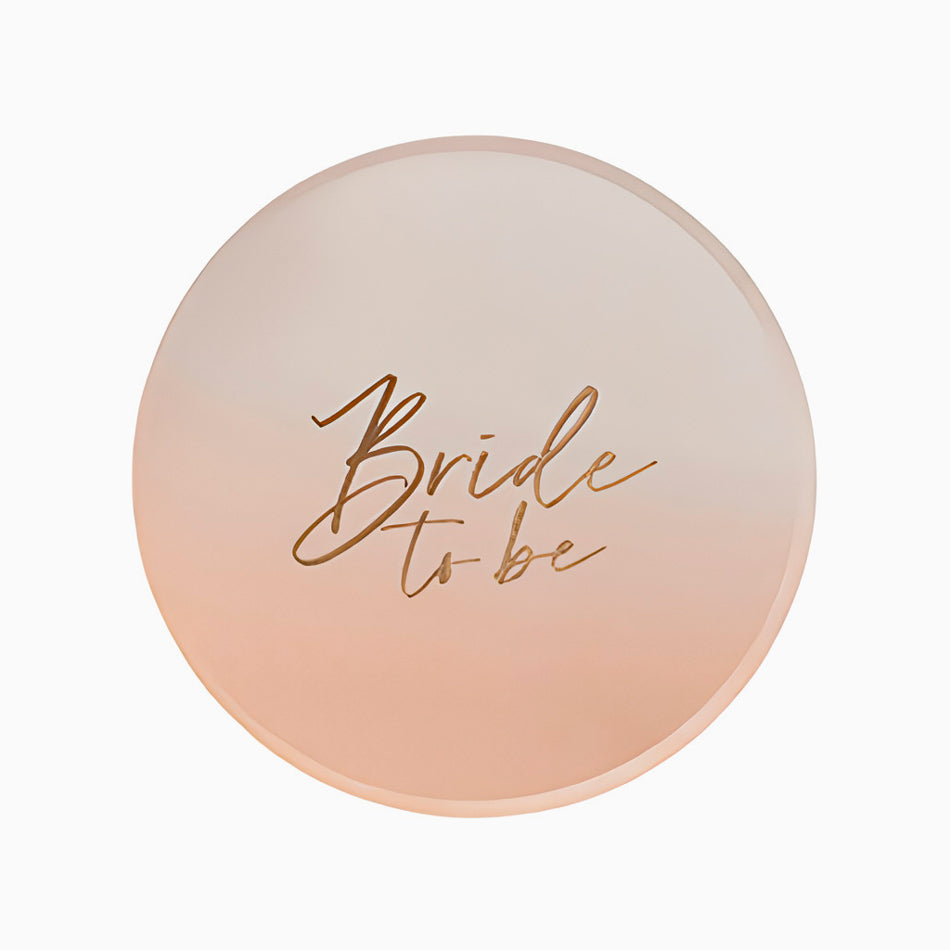 Plato Cartón 'Bride to Be' Rosa - Elegancia para Despedidas de Soltera ...