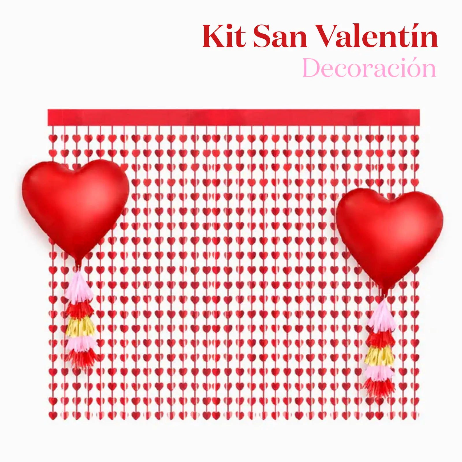 Kit Deco Photocall San Valentín Corazón para decorar tu celebración ...
