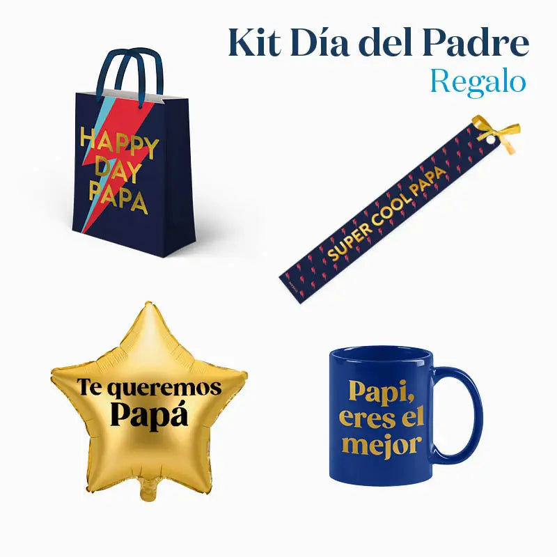 Kit Regalo Taza "Papi. eres el mejor" Día del Padre + Globo ...
