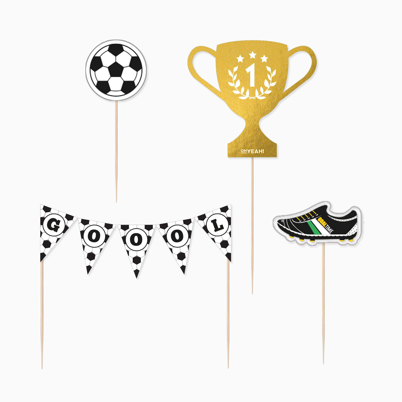 Topper Tarta Fútbol – Oh Yeah! by Partylosophy