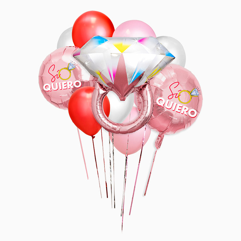 Set balloons "yes I want" bachelorette party – Oh Yeah! by Partylosophy