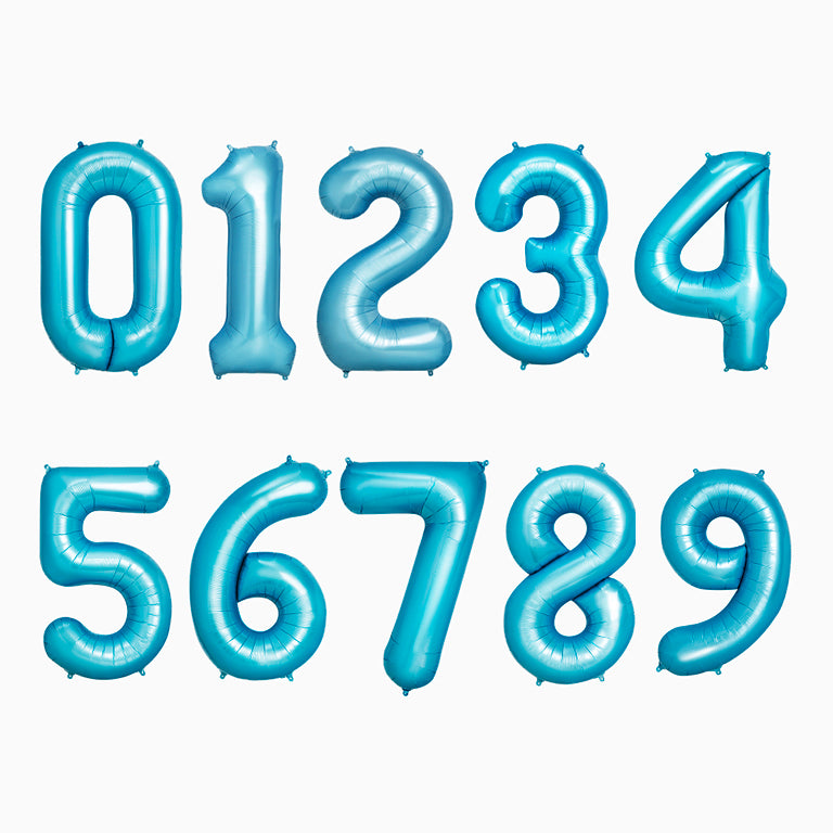 Big Blue Number Blue Pastel – Oh Yeah! by Partylosophy