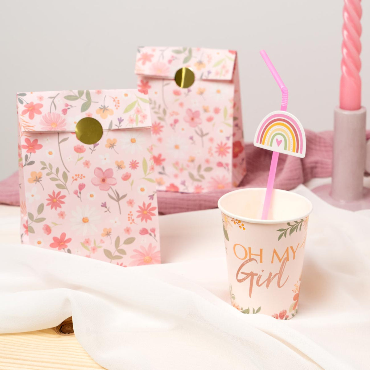 Oh My Girl Pastel Pink Tumbler – Oh Yeah! by Partylosophy