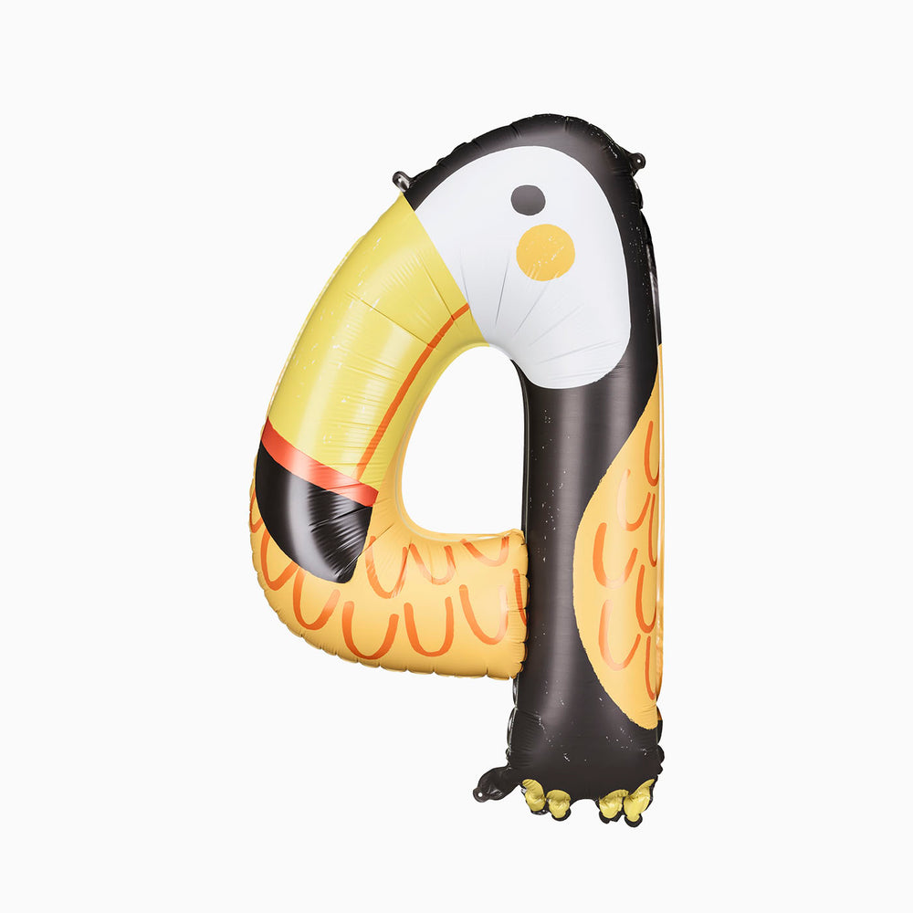 FOIL Globe number 4 Tucán - Thematic party decoration – Oh Yeah! by ...