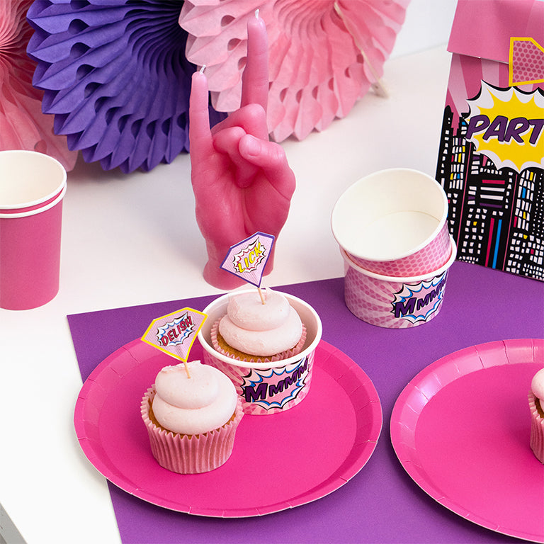 Tarrinas Helado Superhero Party Por Art – Oh Yeah! by Partylosophy