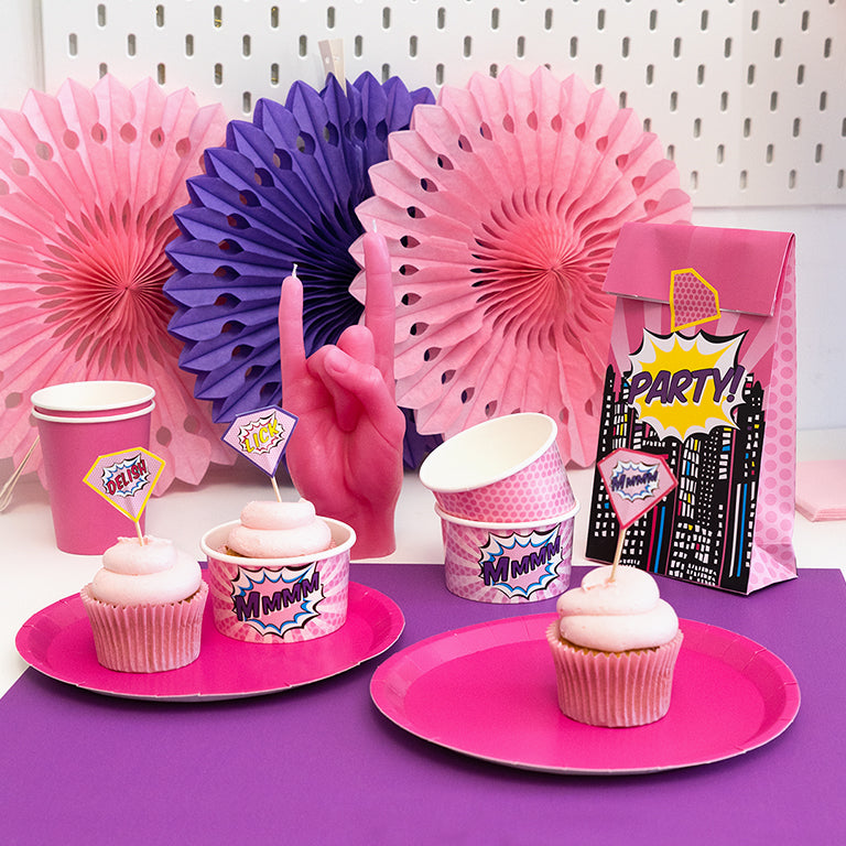 Tarrinas Helado Superhero Party Por Art – Oh Yeah! by Partylosophy