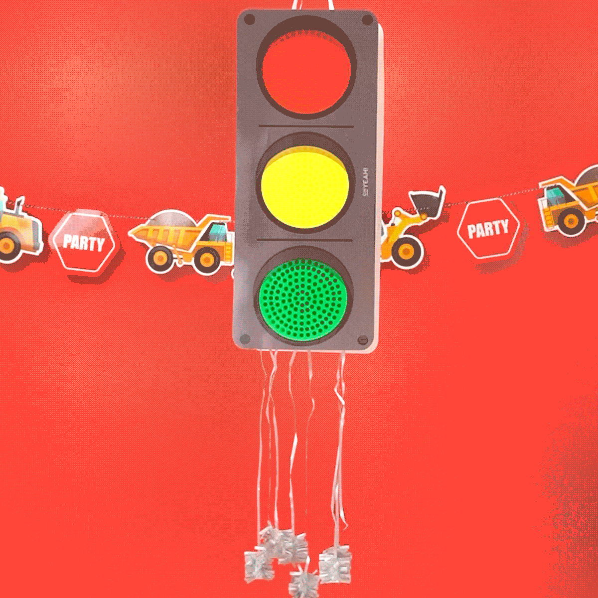 Piñata Semáforo Metalizado – Oh Yeah! by Partylosophy